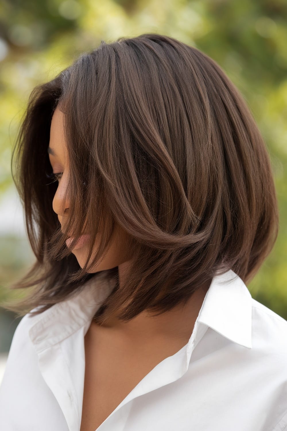 soft textured bob